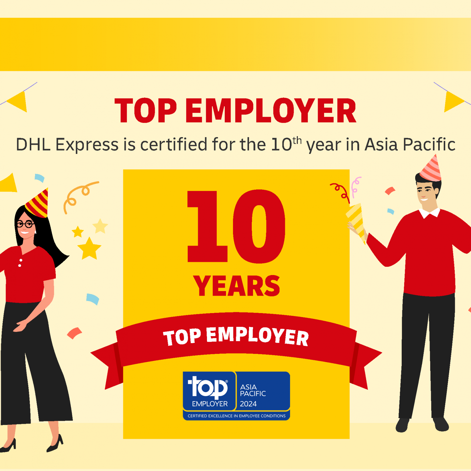 DHL Express achieves Top Employer accolade for 10th consecutive year ...