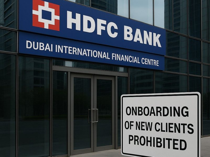DFSA Halts New Client Intake at HDFC DIFC Branch — Arabian Post